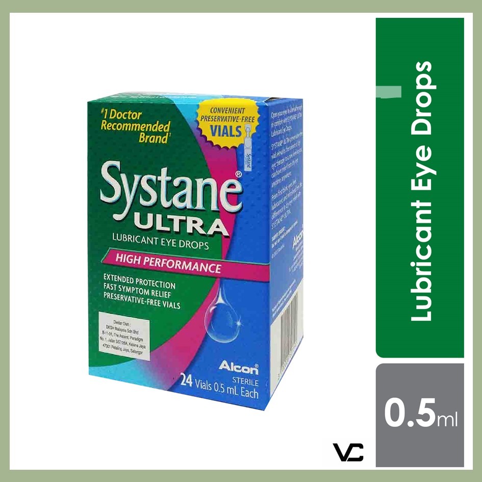 [EXP: 05/2025] ALCON SYSTANE ULTRA LUBRICANT EYE DROPS 24 VIALS x 0.5mL ...