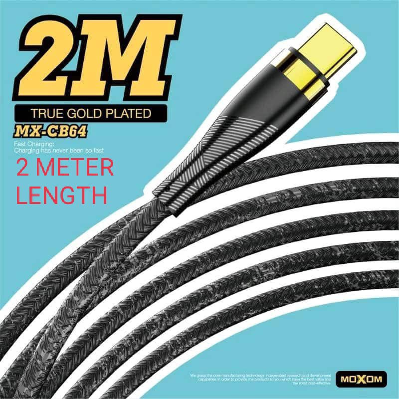 MOXOM USB Cable 2 Meter Cable Length Fast Sync for Data Transfer ...