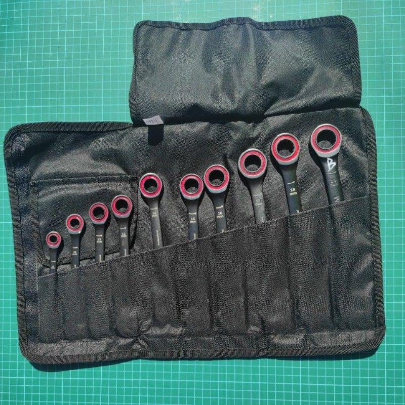 Bosch 10-Part Spanner Set with Ratchet Function - size 8mm-19mm (8/10 ...