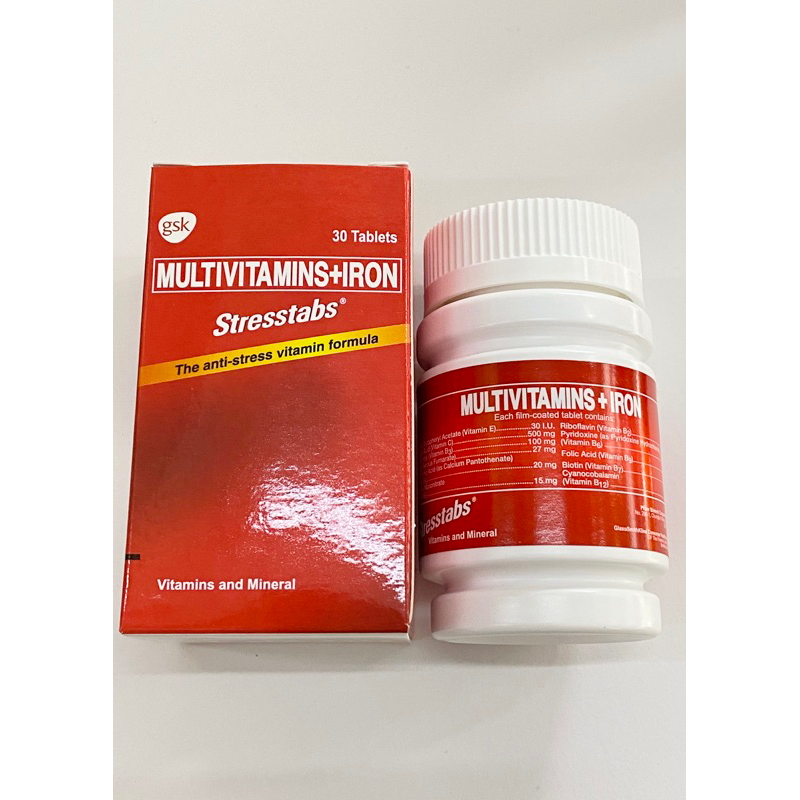 Stresstabs Multivitamin + Iron 30Tablets | Shopee Malaysia