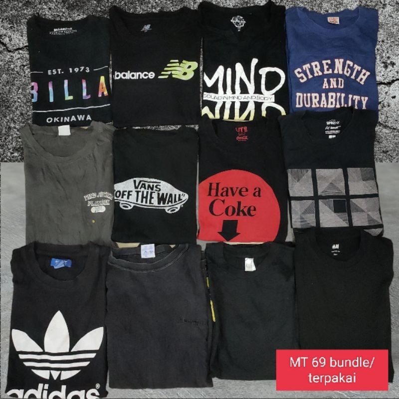 MT69 TShirt BUNDLE PRELOVED TERPAKAI MURAH | Shopee Malaysia