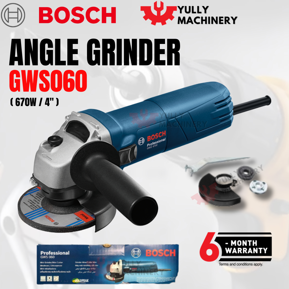( 100% ORIGINAL BOSCH ) ⚠️ Not Include Handle⚠️GWS 060 PROFESSIONAL ...