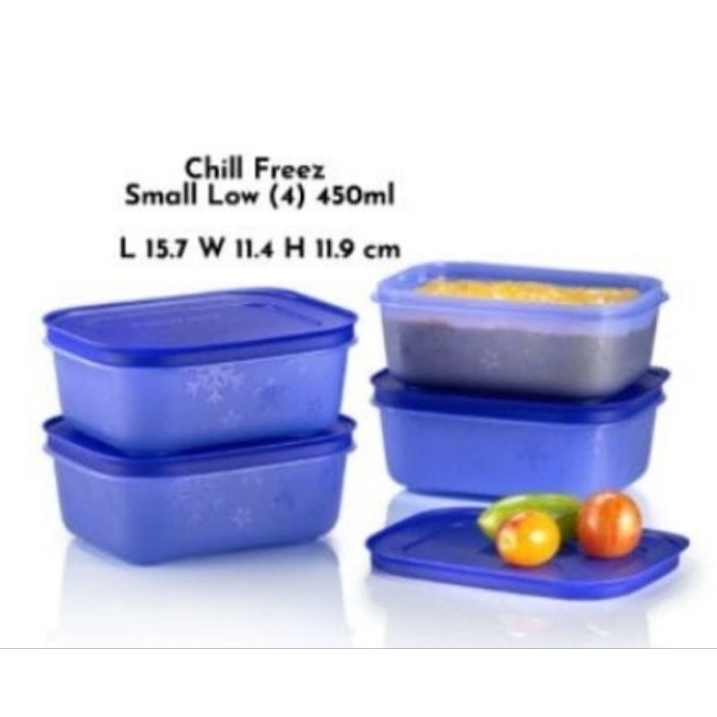 TUPPERWARE CHILL FREEZE ROYAL BLUE 450ML (1PCS) | Shopee Malaysia