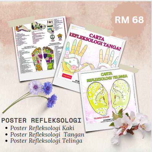 POSTER REFLEKSOLOGI KAKI, TANGAN DAN TELINGA A3 | Shopee Malaysia