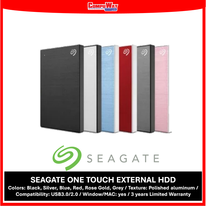 SEAGATE ONE TOUCH EXTERNAL HARD DRIVES | Shopee Malaysia