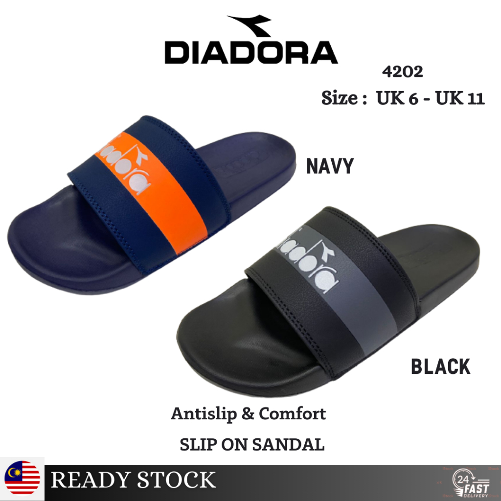 diadora Authentic Man's Sandal Comfort Slip On 4202 | kasut lelaki slip ...