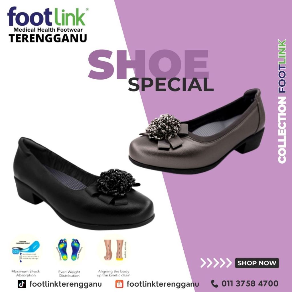 Footlink ( TH 7175 & TH 6175 ) Medical Health Women Shoe | Shopee Malaysia