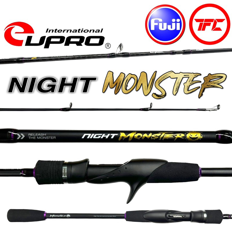 EUPRO Night Monster Baitcast Fishing Rod BC Baitcasting Haruan ...