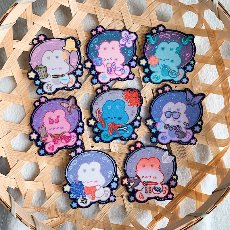 HSR Spacebuns Stickers | doudou (Stelle, Caelus, March7th, Danheng ...