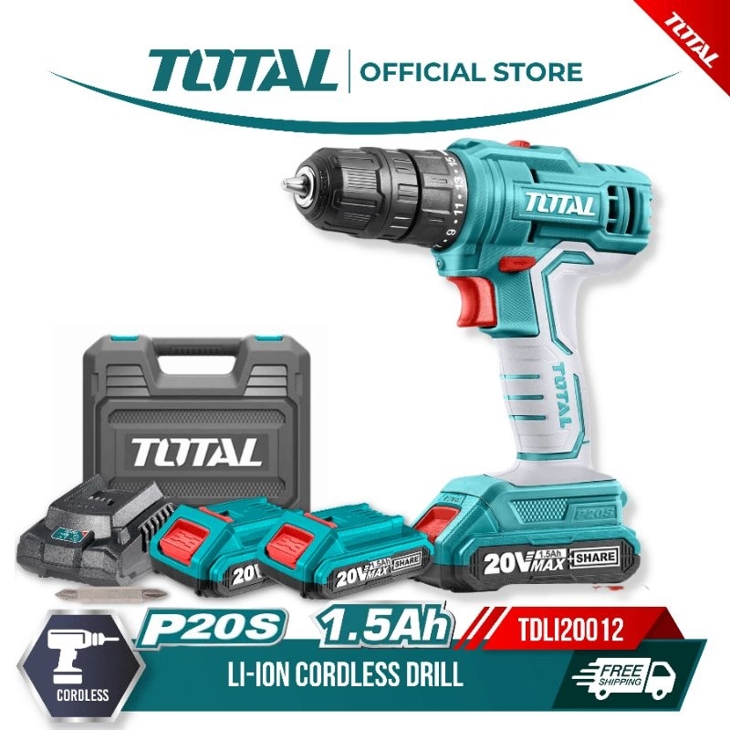Total Li-ion Cordless Drill (20V) TDLI20012 / TDLI20028 / TDLI200528 ...
