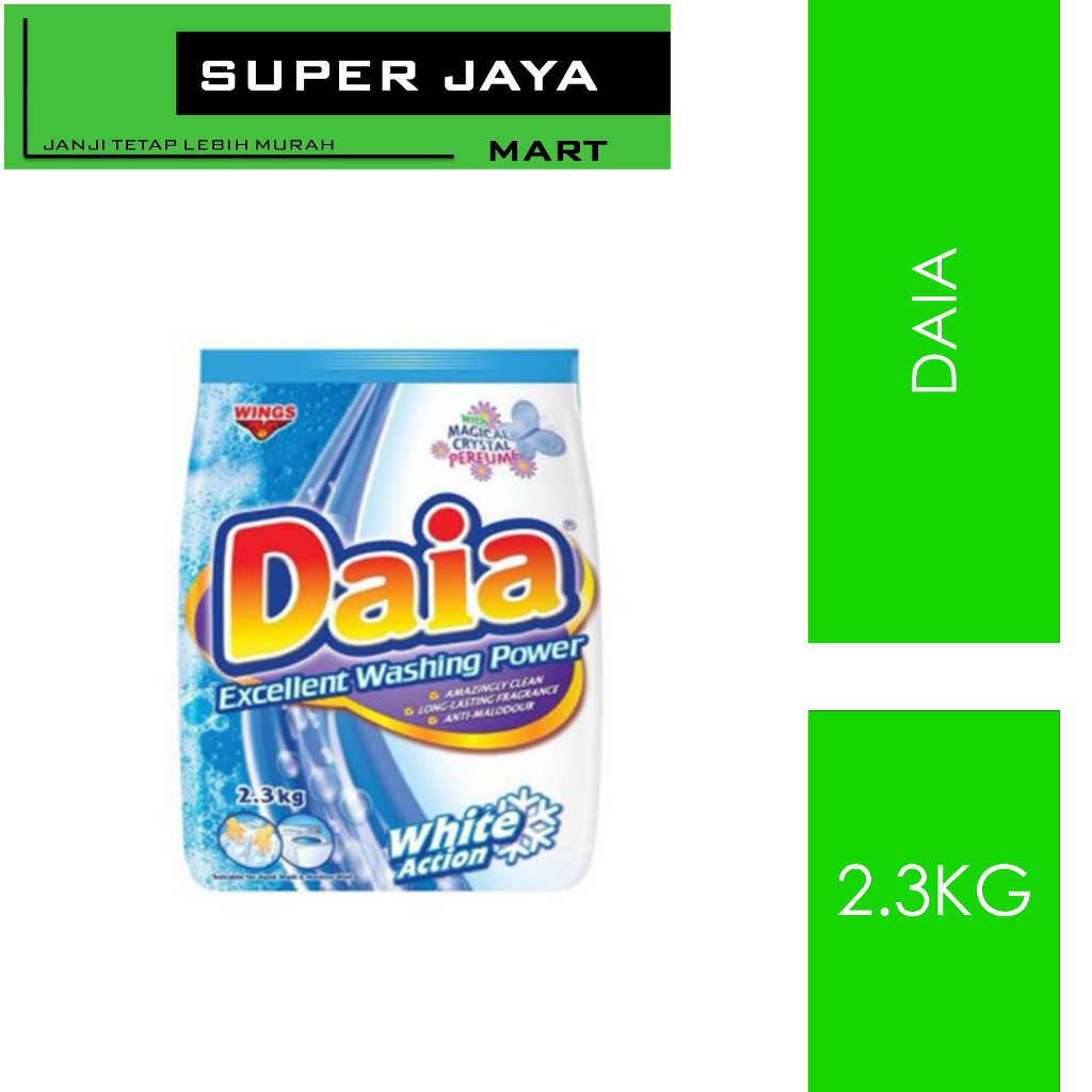 Daia Powder Detergent Lemon Citrus/White/Color Shield/EAU DE Parfum 2 ...