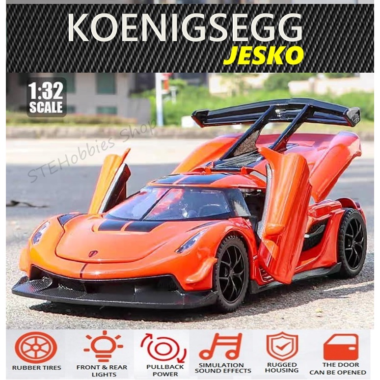 STE8 Koenigsegg Jesko/ Gemera/ One:1 1:32 Scale Metal Car Model Die ...
