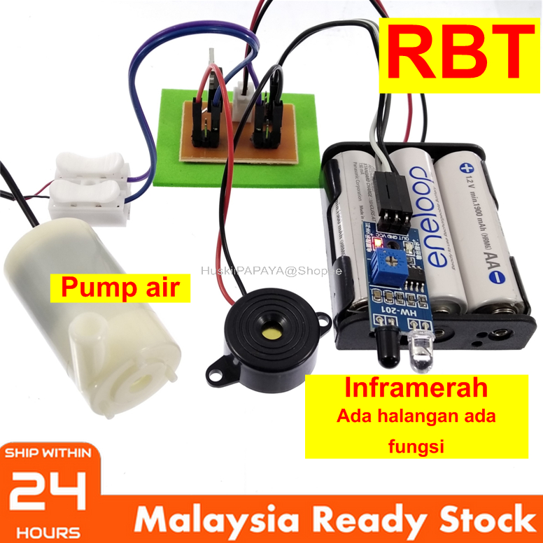 RBT sensor inframerah + pump automatik, rbt projek, diy hand washer ...