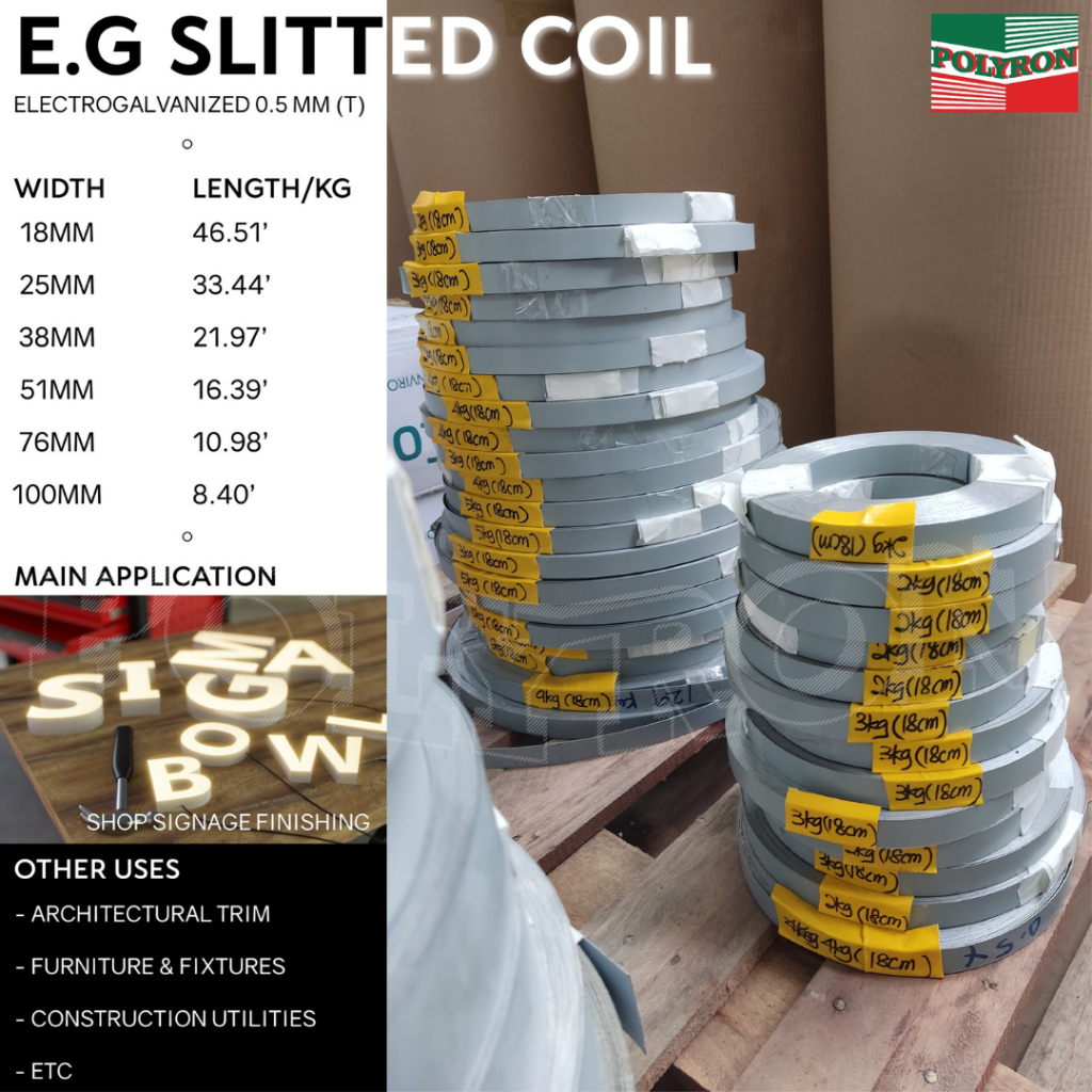 (DISPLAY ONLY) Electrogalvanized E.G Slitted Coil | Shopee Malaysia