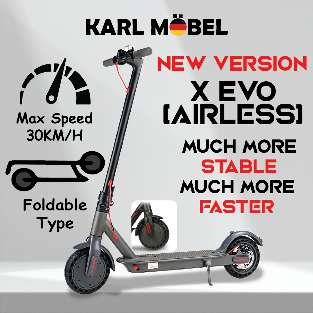 Scooter Electric Skuter Elektrik Foldable & Adjustable Scooter Outdoor ...