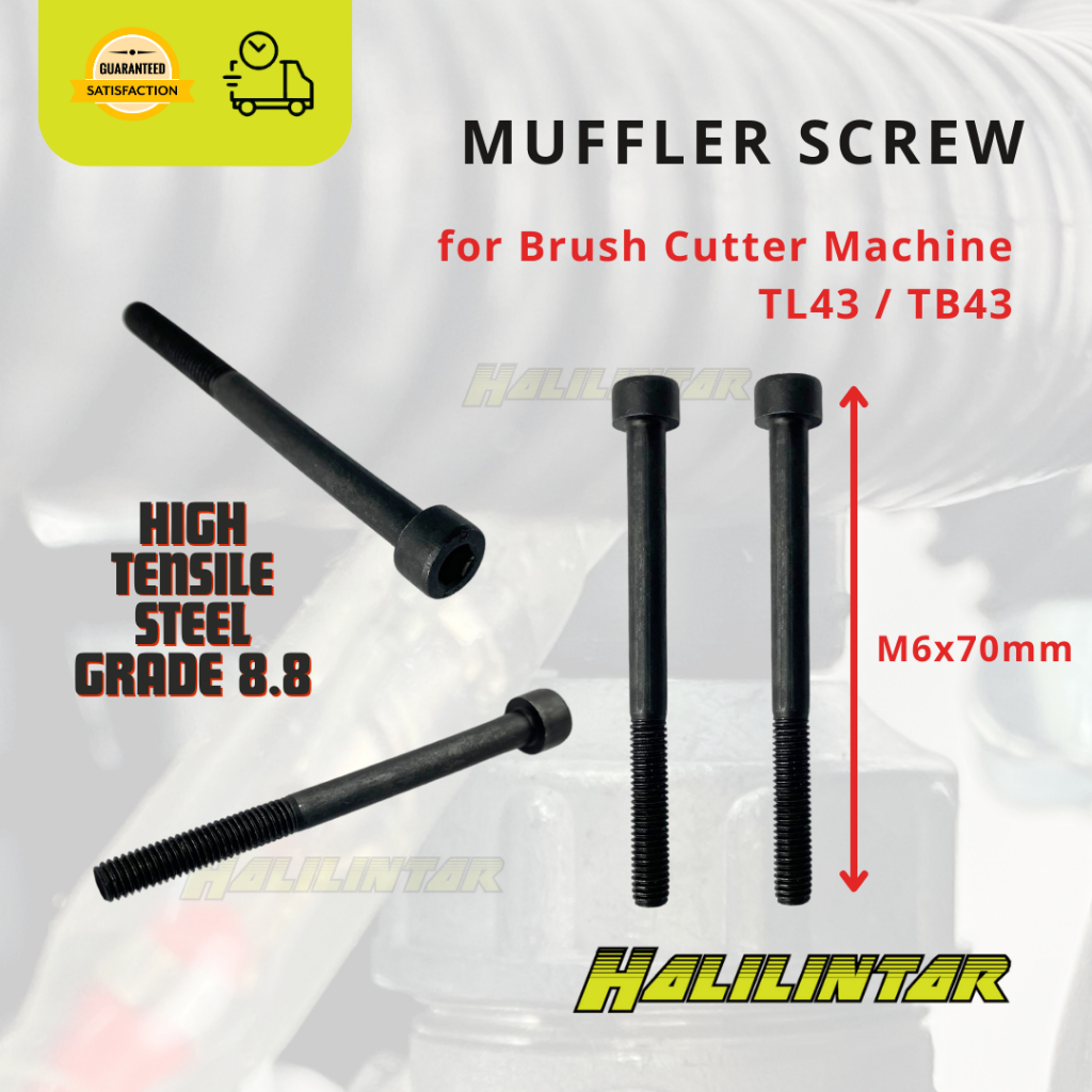 Muffler Screw for Brush Cutter TL43 TB43 BG430 M6 / Skru Muffler M5 Mesin Potong Rumput | Shopee ...