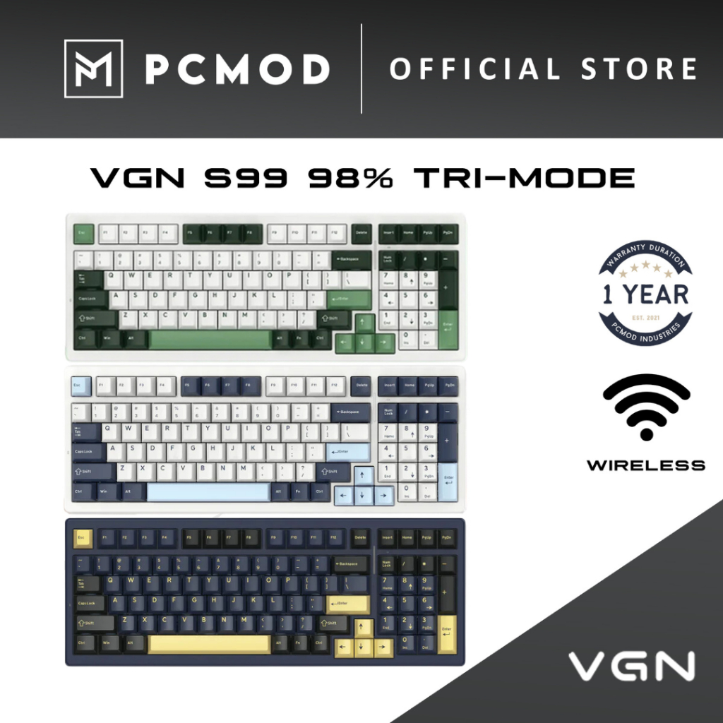 VGN S99 RGB Tri-Mode Gasket Mechanical Keyboard with Anya Linear ...