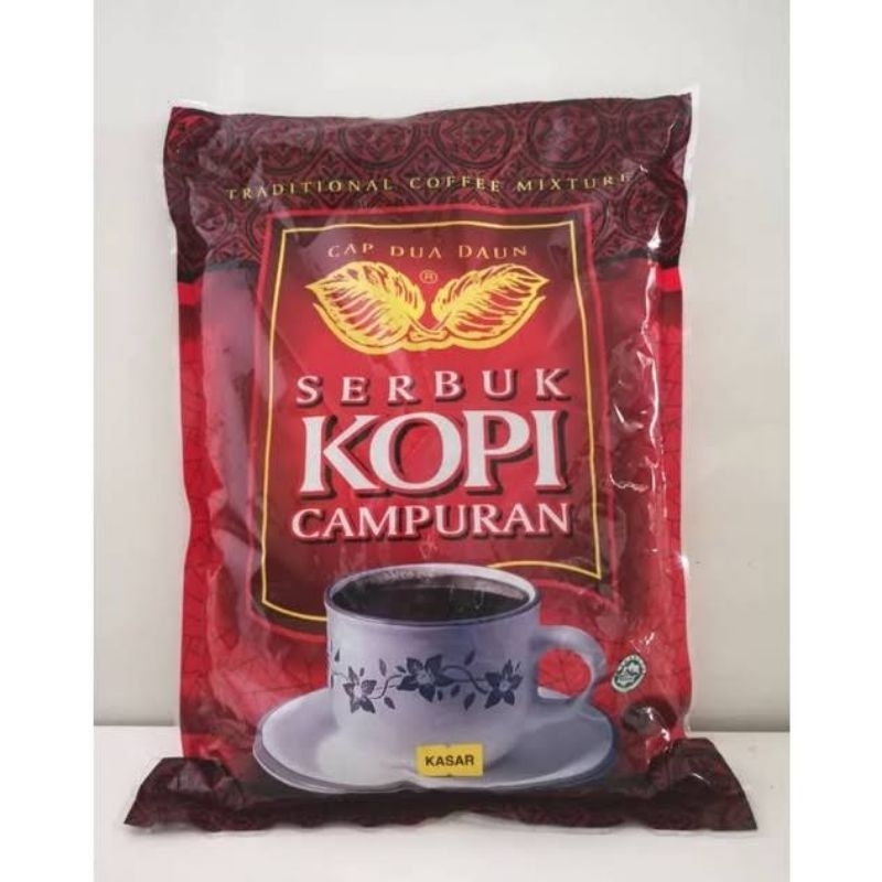 Kopi Cap Dua Daun 600G (Kasar) | Shopee Malaysia
