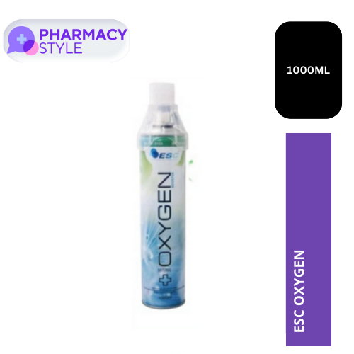 ESC PORTABLE OXYGEN BOOSTER INHALER (1000 ML) | 99% PURE OXYGEN WITH ...
