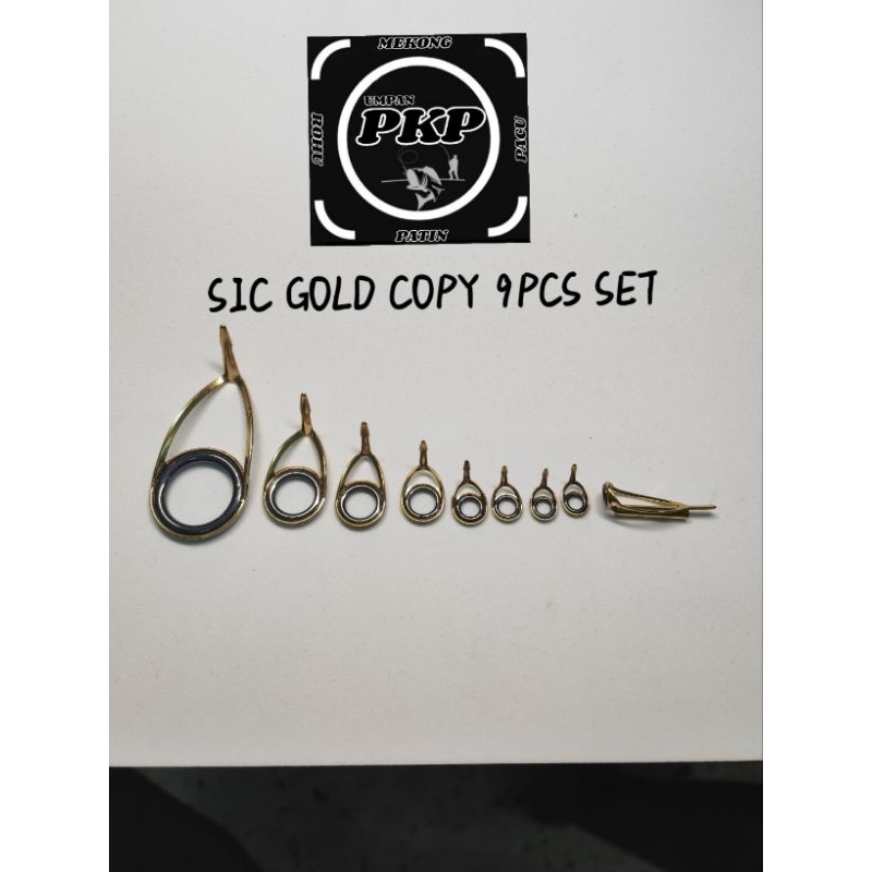 ROD RING GUIDE SET FUJI SIC GOLD COPY 9PCS SET | Shopee Malaysia