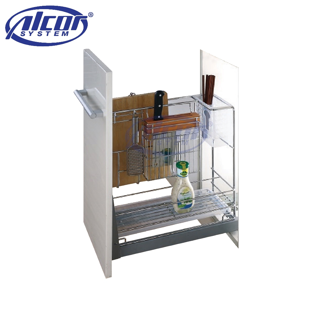 Alcor Multipurpose Pull-out Unit Seasoning Organizer Kitchen Organizer ...
