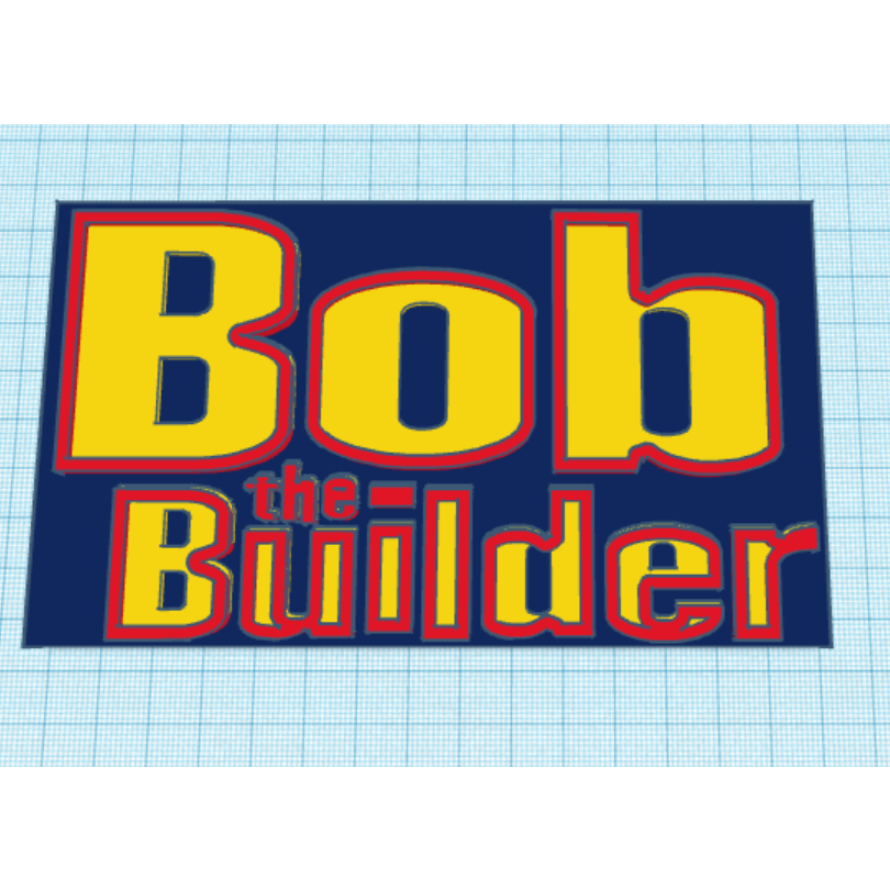 Bob The Builder 3D logo Or Fridge Magnet | Shopee Malaysia
