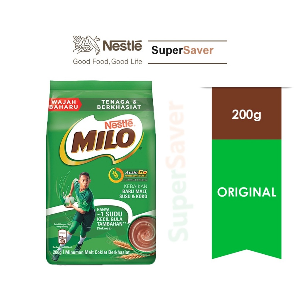 NESTLE MILO Active-Go (200g) NESTLE MILO Active-Go (400g) | Shopee Malaysia