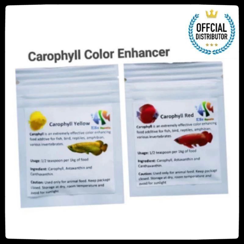 Carophyll Red Yellow 5g 15g for Fish Bird Colour Enhancer (new packing ...