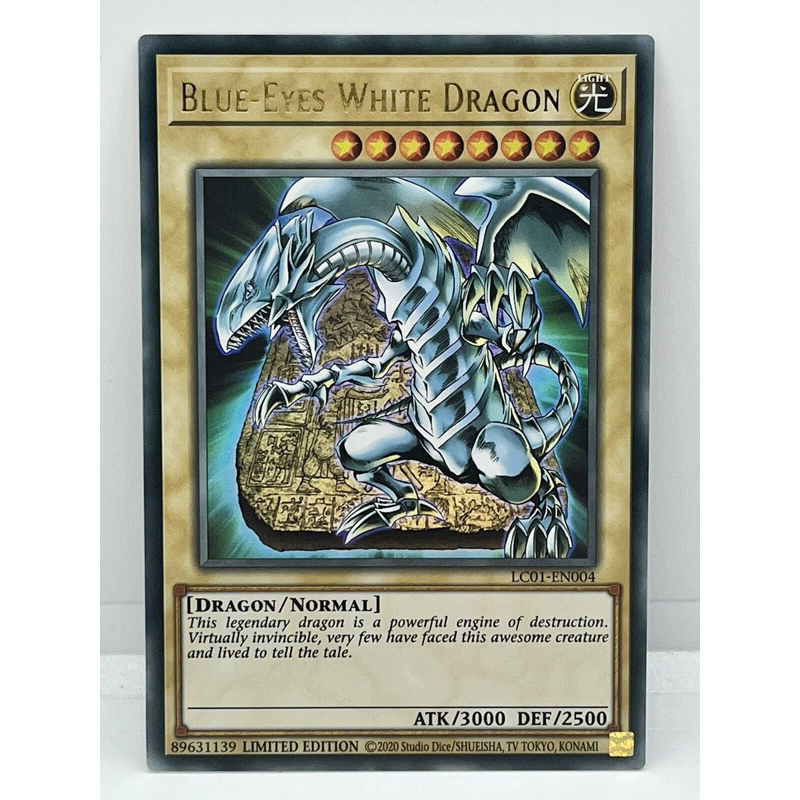 Yugioh 25th Anniversary Blue Eyes White Dragon Limited Edition Rare LC01-EN004 | Shopee Malaysia