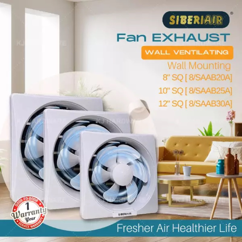 SIBERIAIR 10" Wall Type Exhaust Fan / Sirim Ventilation Fan ...