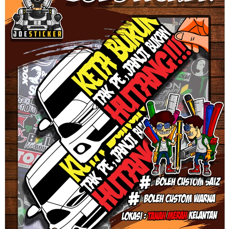 STICKER KETA BURUK ( PERODUA VIVA ) SAIZ 3.5X6.5 INCI | Shopee Malaysia