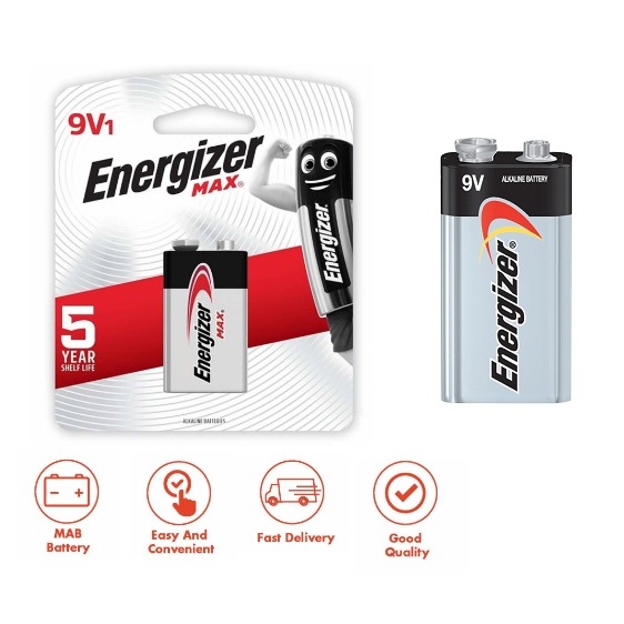Energizer MAX 9V Battery 9 Volt Alkaline Batteries 6LF22 | Shopee Malaysia