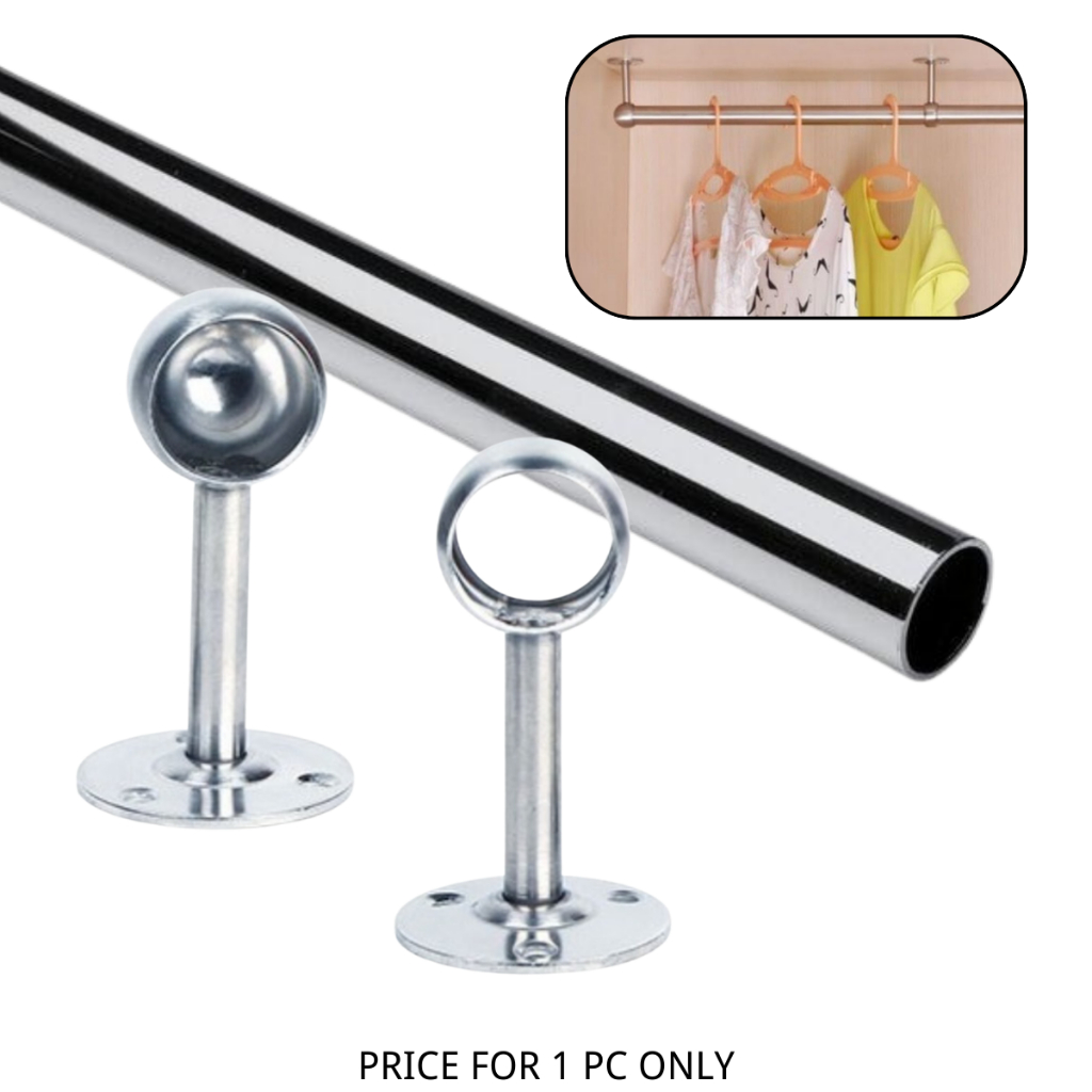 【MDS】 19MM / 25MM towel Steel rod tube bracket holder or chrome pipe ...