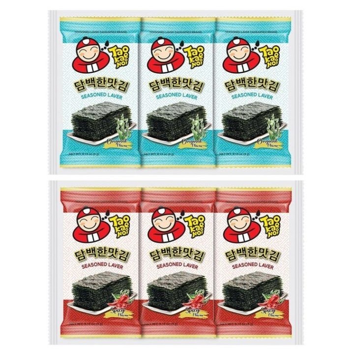 [3PKT] TAO KAE NOI SEASONED LAYER SEAWEED 4G (CLASSIC / SPICY) JAJAN RUMPAI LAUT RANGGUP VIRAL ...