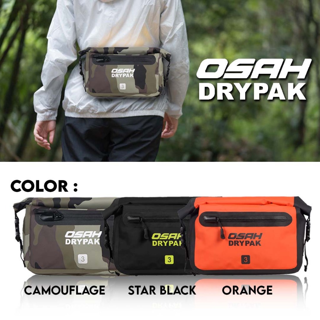 Osah Drypak Waterproof Waist Bag Pouch Bag 3L for cycling motorcyle ...