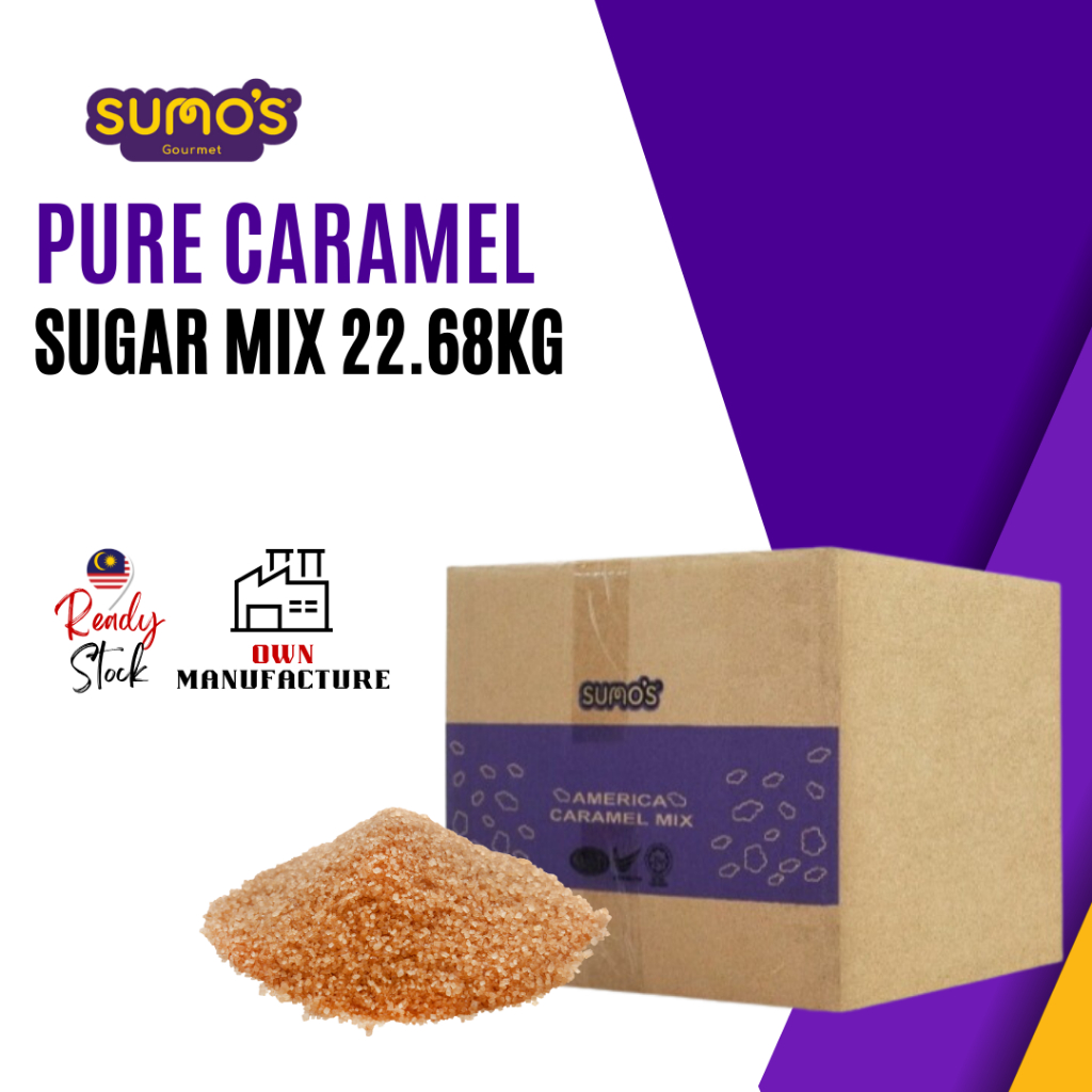 Sumo's 𝐏𝐮𝐫𝐞 𝐂𝐚𝐫𝐚𝐦𝐞𝐥 𝐒𝐮𝐠𝐚𝐫 𝐌𝐢𝐱 For Popcorn Coating (22.68kg) HALAL ...