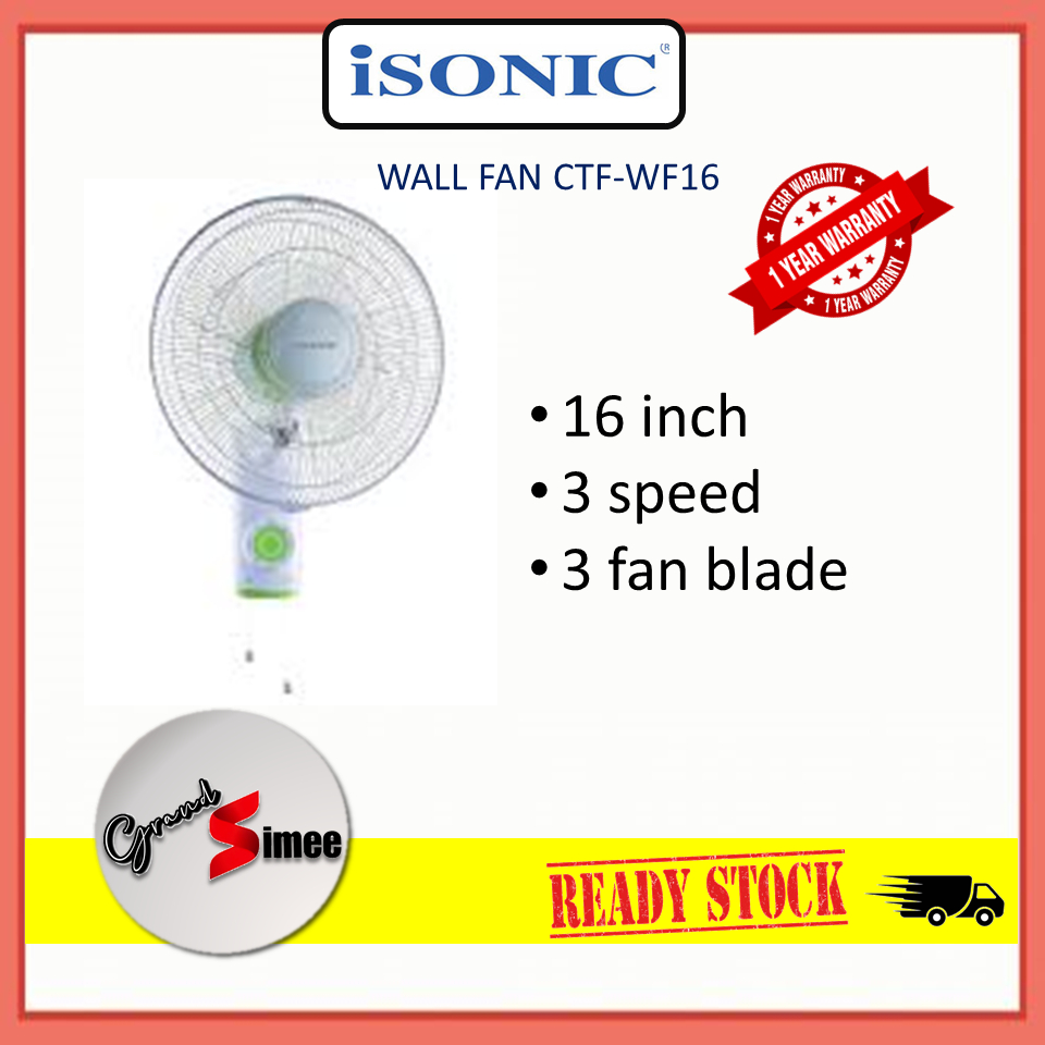 Isonic 16" wall fan CTF-WF16 (LIGHT GREEN) | Shopee Malaysia