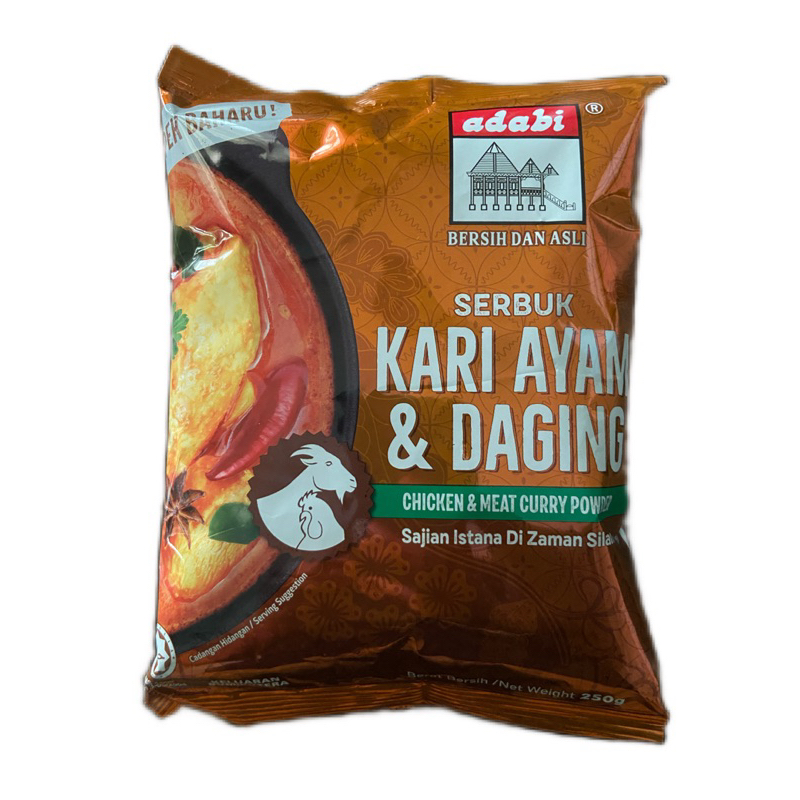 Serbuk Kari Ayam dan Daging Adabi Curry Powder | Shopee Malaysia