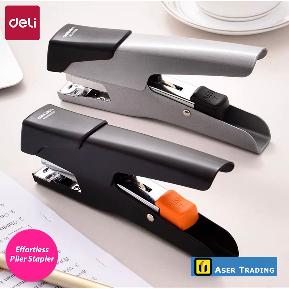 DELI EFFORTLESS PLIER STAPLER 0358 | Shopee Malaysia