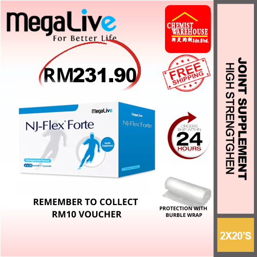 **FREE SHIPPING** MEGALIVE NJ-FLEX FORTE TWIN PACK(2X20'S) | Shopee ...