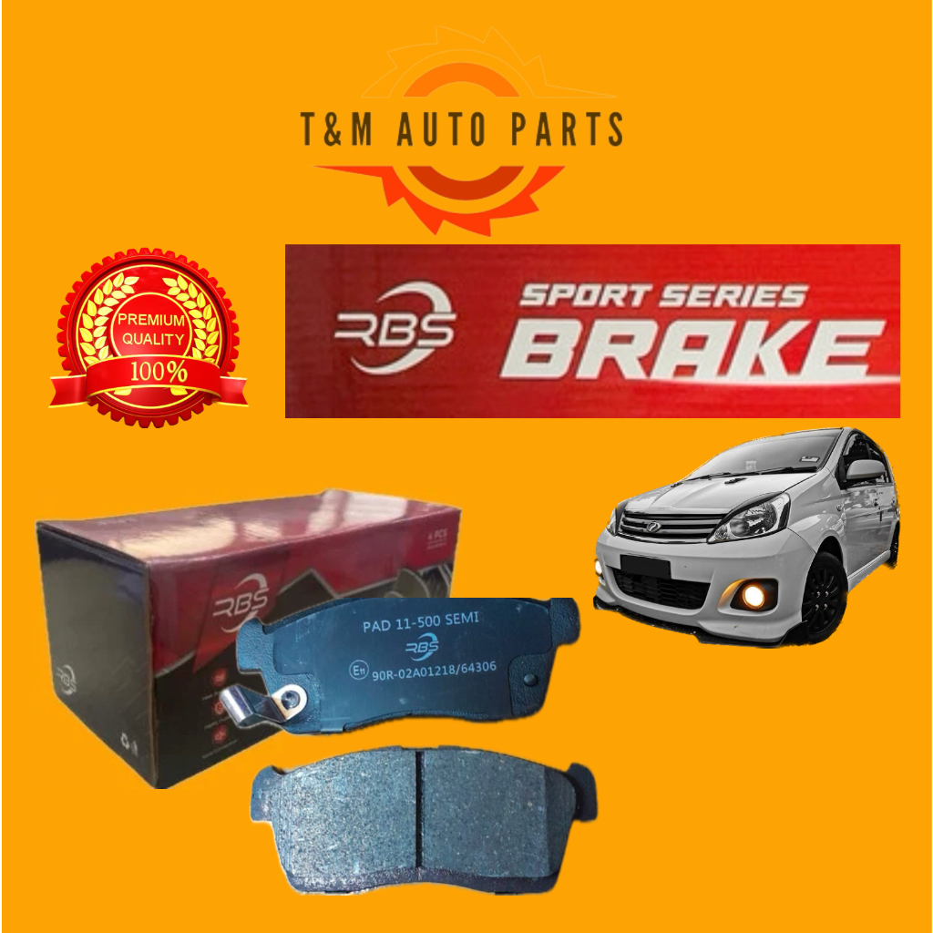 RBS FRONT BRAKE PAD PERODUA VIVA | Shopee Malaysia