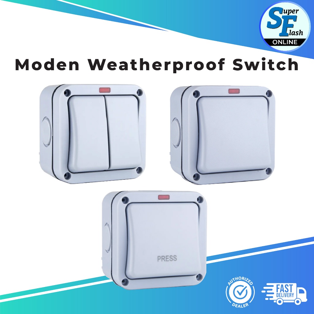 Moden Weatherproof Outdoor Switches | Shopee Malaysia