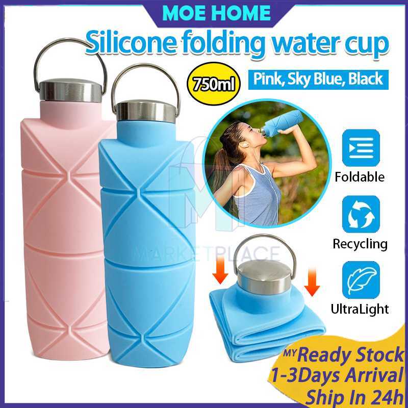 Silicone Folding Cup Retractable Cup Outdoor Sports Travel Compressed ...