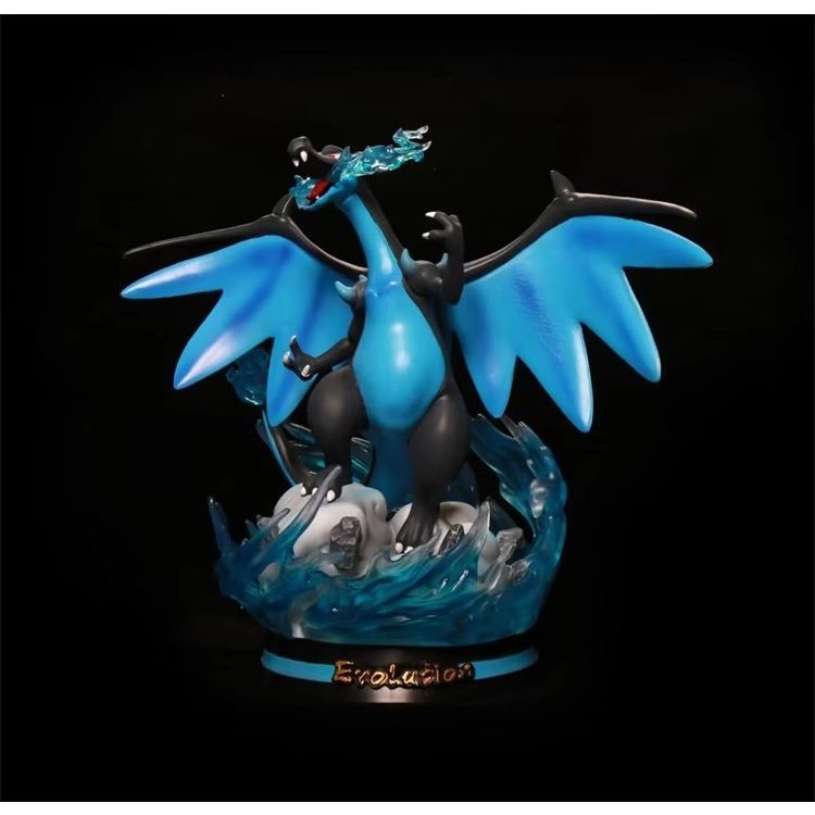 Pokemon Mega Evolution X Charizard PVC Figure LED pikachu Charmander ...