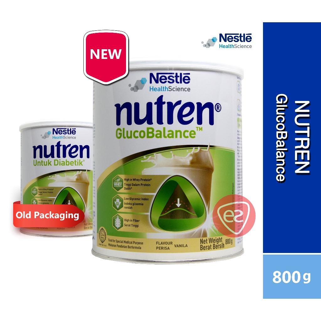Nutren Glucobalance Complete Nutrition (800g / 800g x2) Vanilla Flavour ...