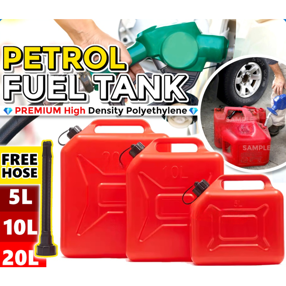 Tong Minyak Petrol Spare Fuel Tank Bottle Petrol Gasoline Oil Tank Botol Minyak Petrol Bottle ...