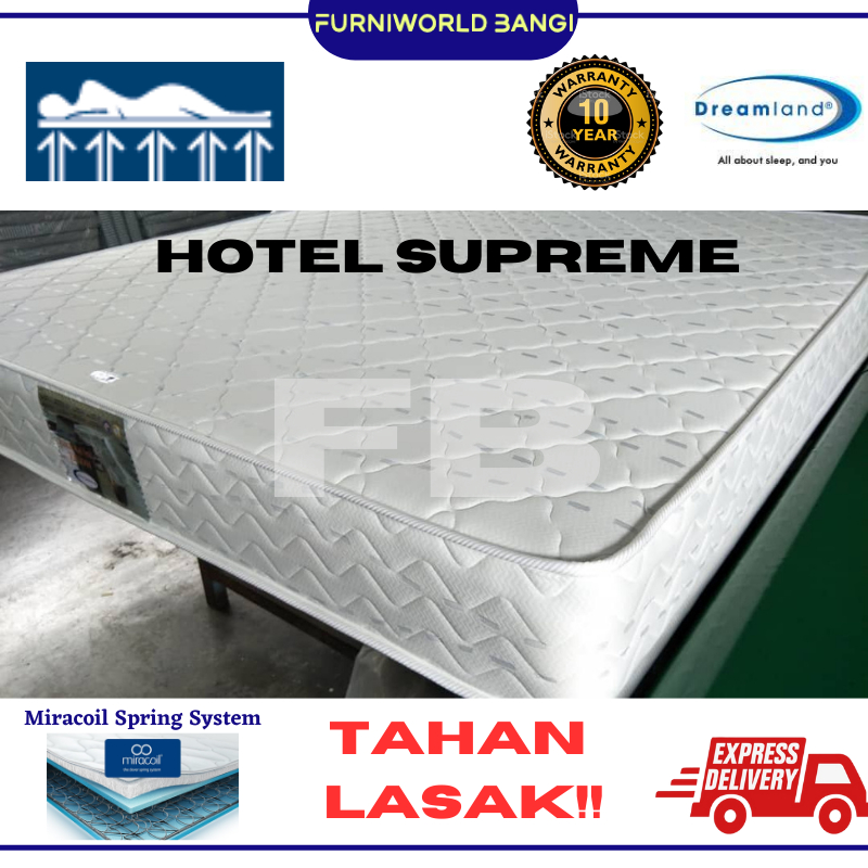 Dreamland Hotel Supreme Miracoil Spring Mattress Tilam tahan lasak ...
