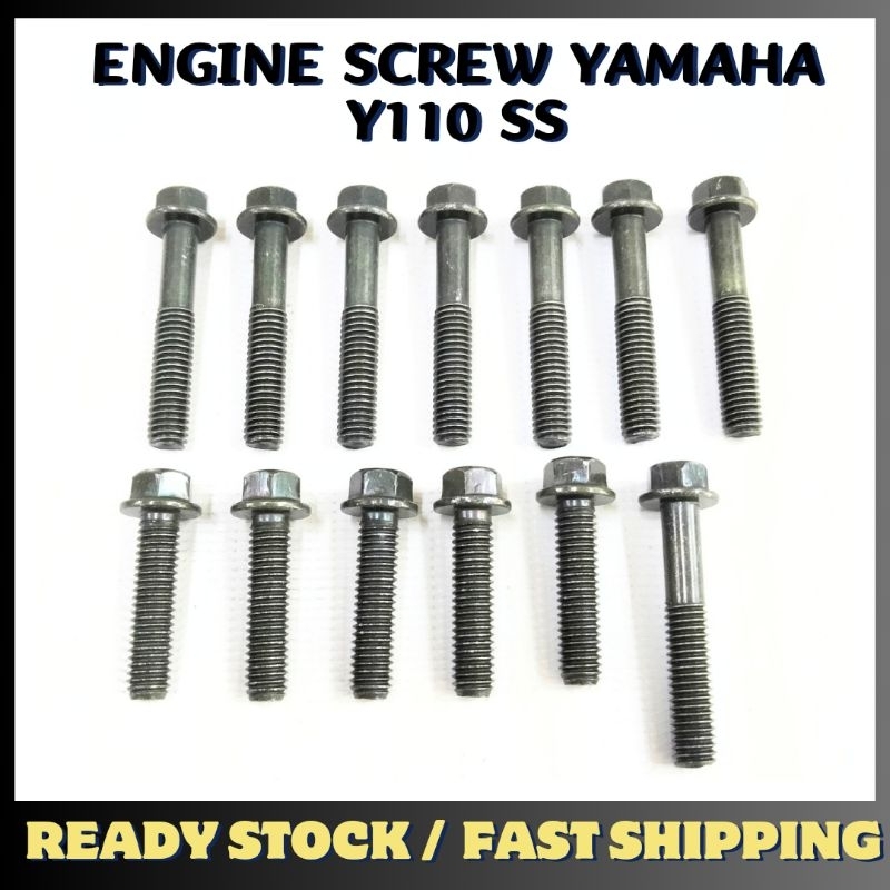 YAMAHA Y110 Y110 SS SS2 ENGINE SCREW SET T8 CASING SCREW CRANKCASE ...