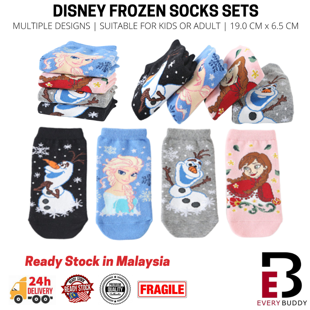 Kids Frozen Princess Cartoon Colorful Socks Princess Elsa Anna Olaf Let ...