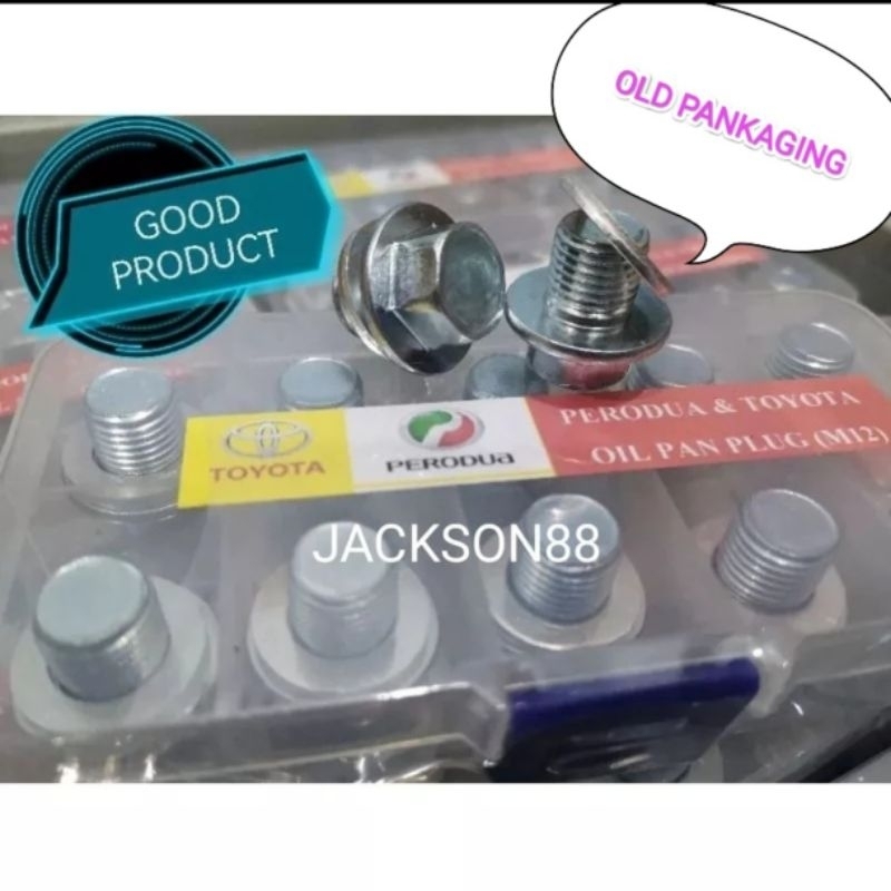 Perodua Oil Sump Nut with Washer M12*1.25 👉 1Pcs Alza Myvi Viva Kancil ...